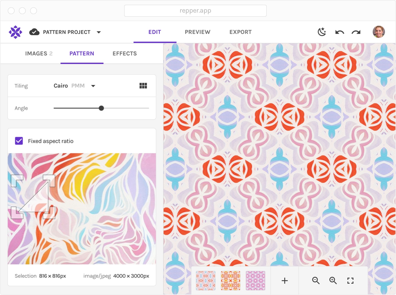 Pattern Designer – Repper app