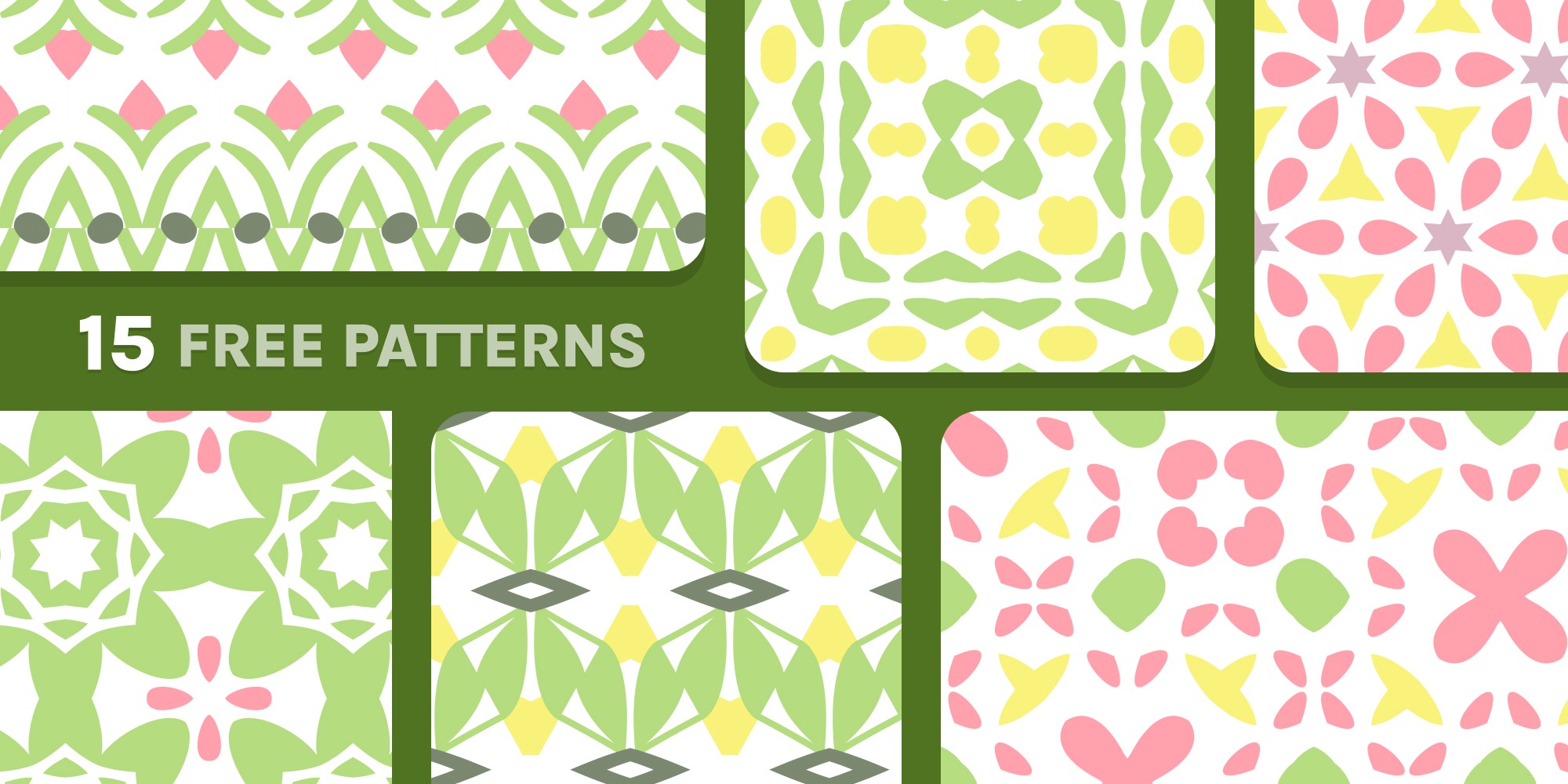 Free Seamless Pattern Collection Springtime Fresh Bright Spring 