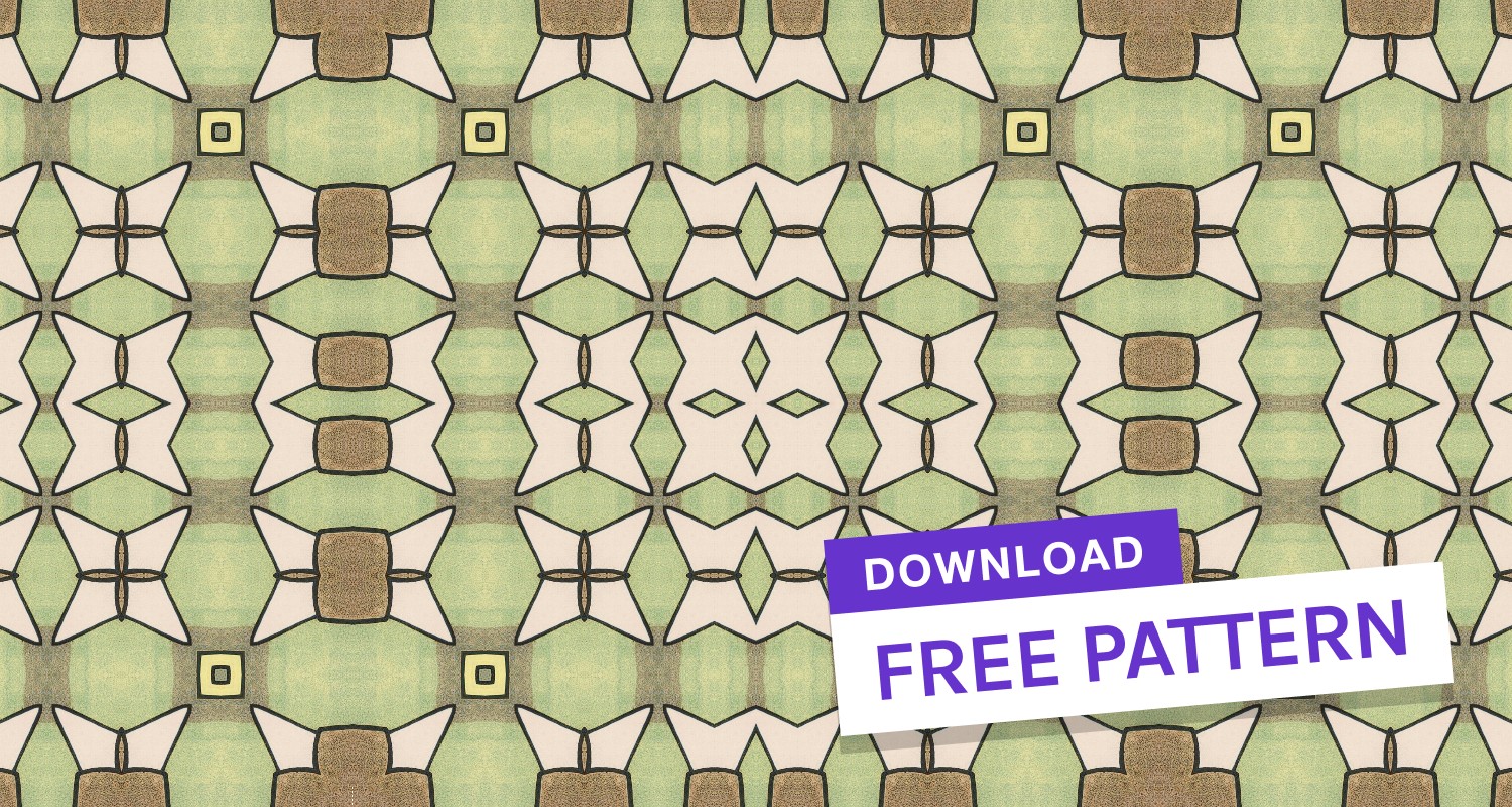 Free Seamless Pattern: Vintage flavors #7 (star, diamond, tartan ...