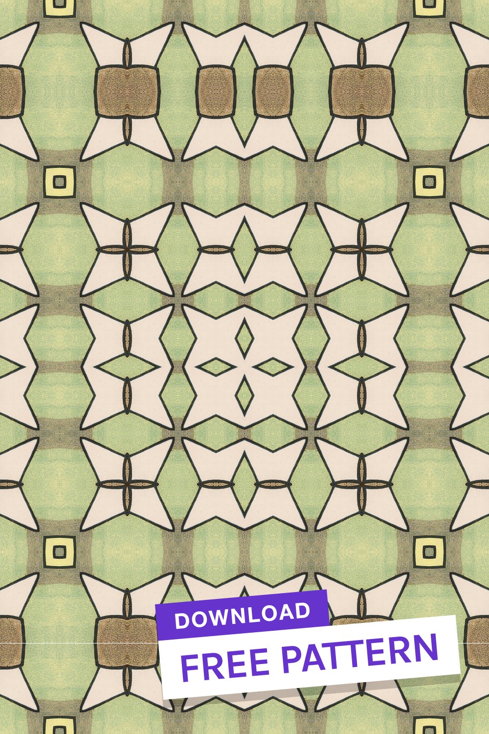 Free Seamless Pattern: Vintage flavors #7 (star, diamond, tartan ...